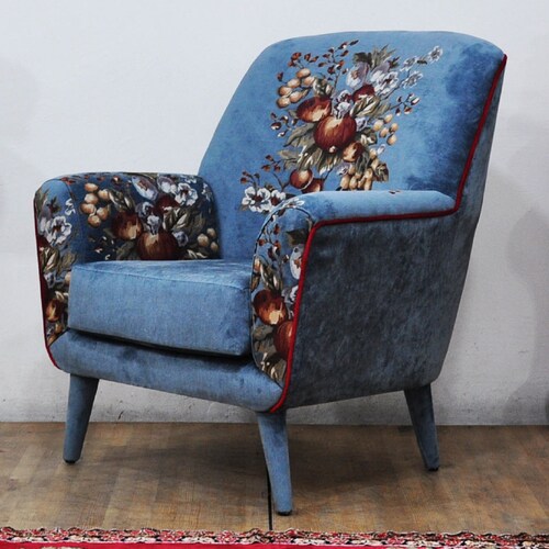 Gobelin Armchair Deep Blue - Etsy