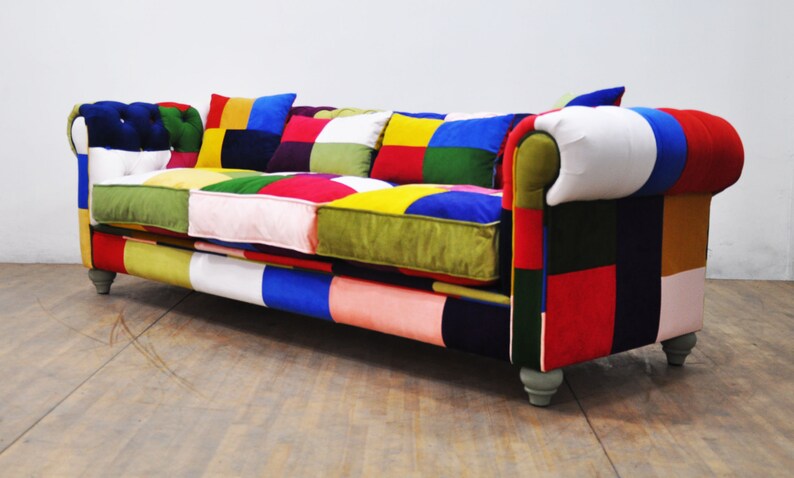 Chesterfield Patchwork Sofa Mix Aroma III - Etsy
