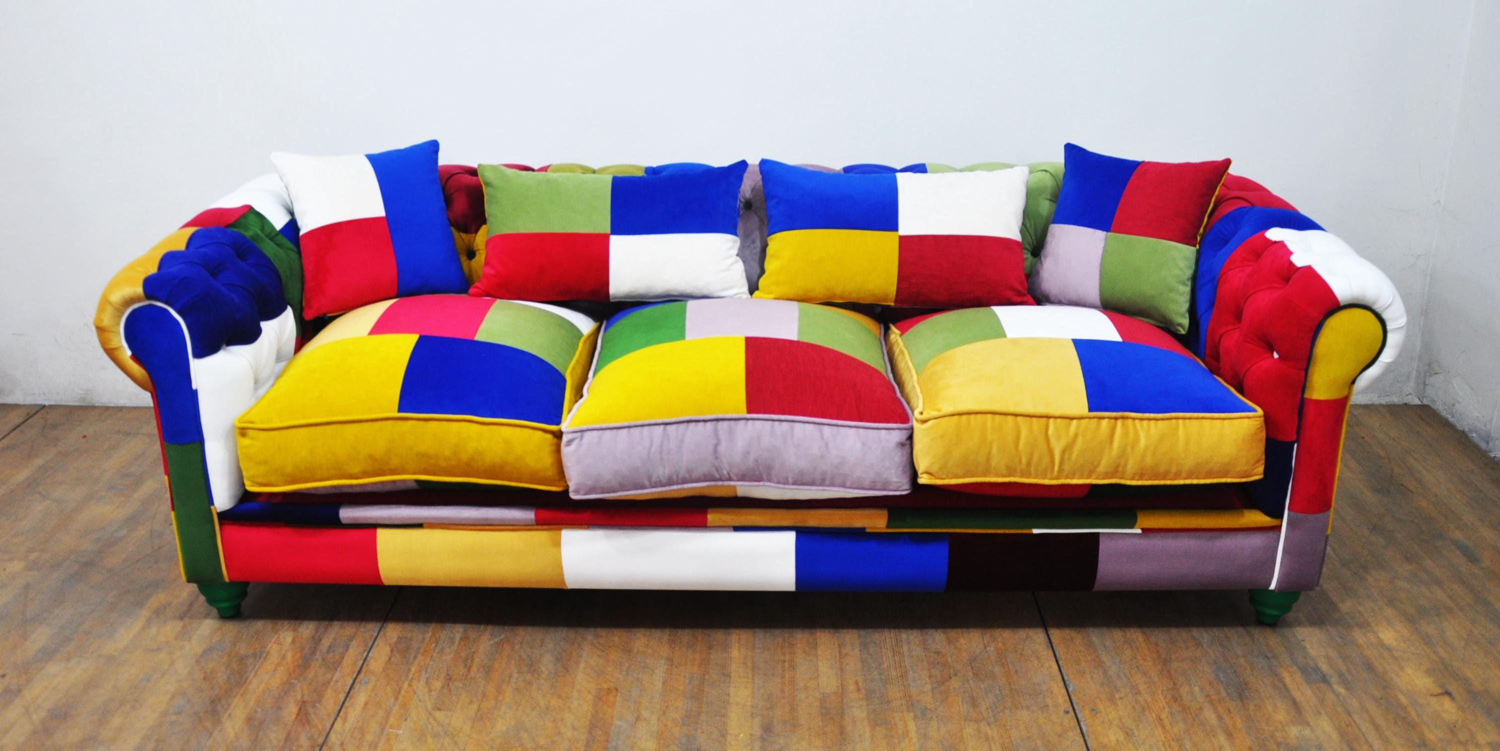 Chesterfield Patchwork Sofa - Mix Aroma II - Etsy