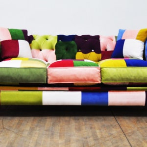 Chesterfield Patchwork Sofa Mix Aroma II - Etsy UK
