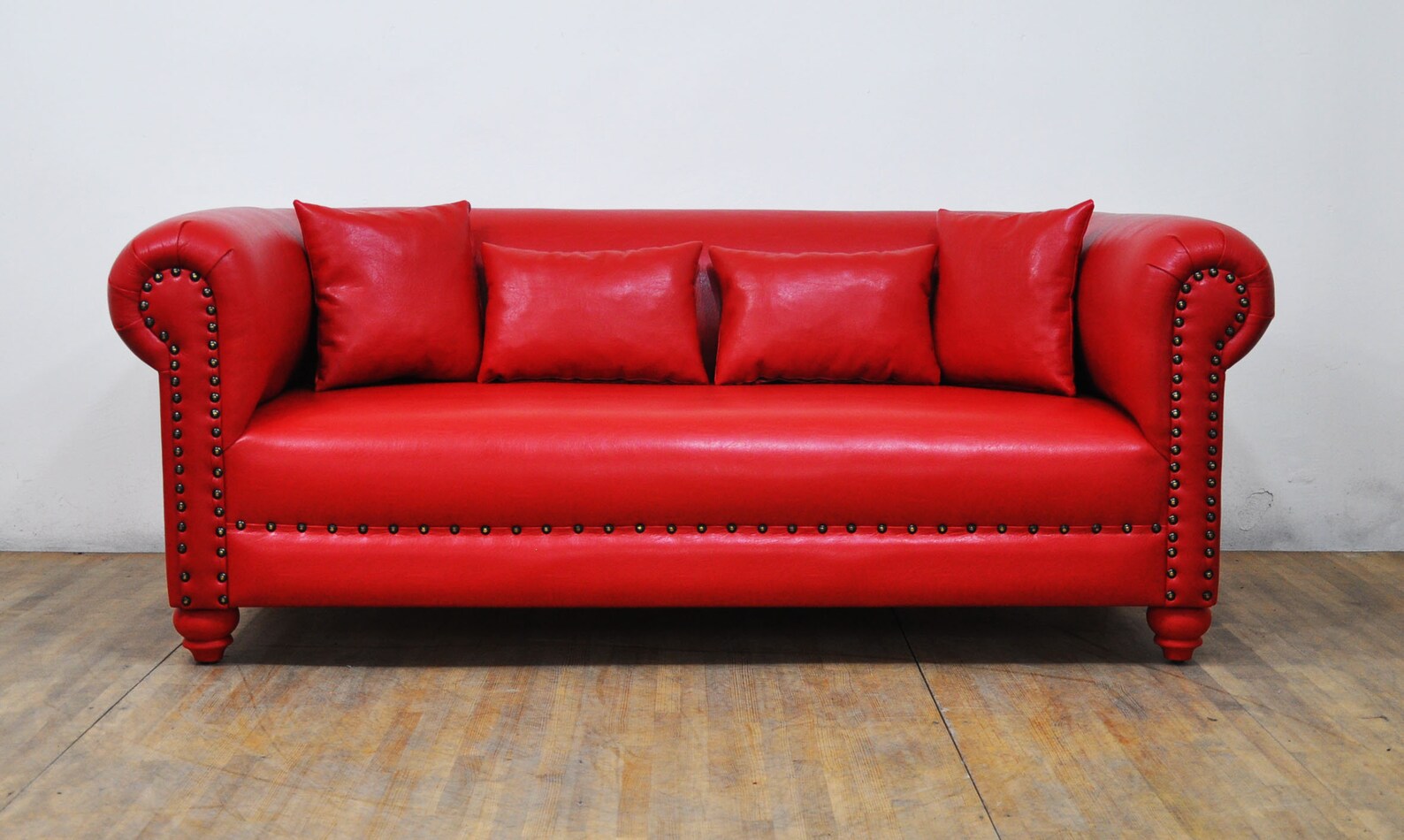 Red Leather Chester - Etsy