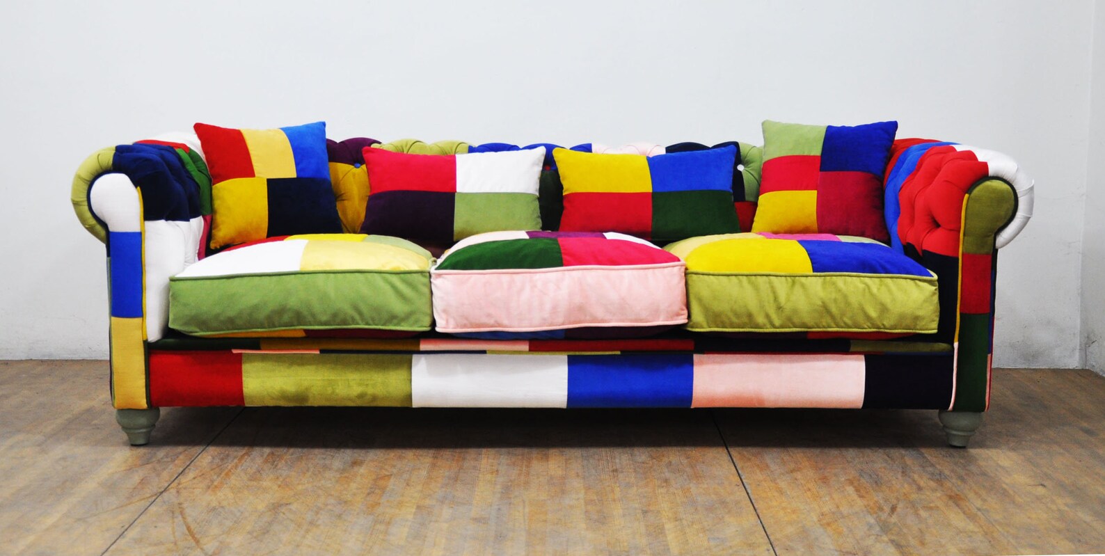 Chesterfield Patchwork Sofa Mix Aroma III - Etsy