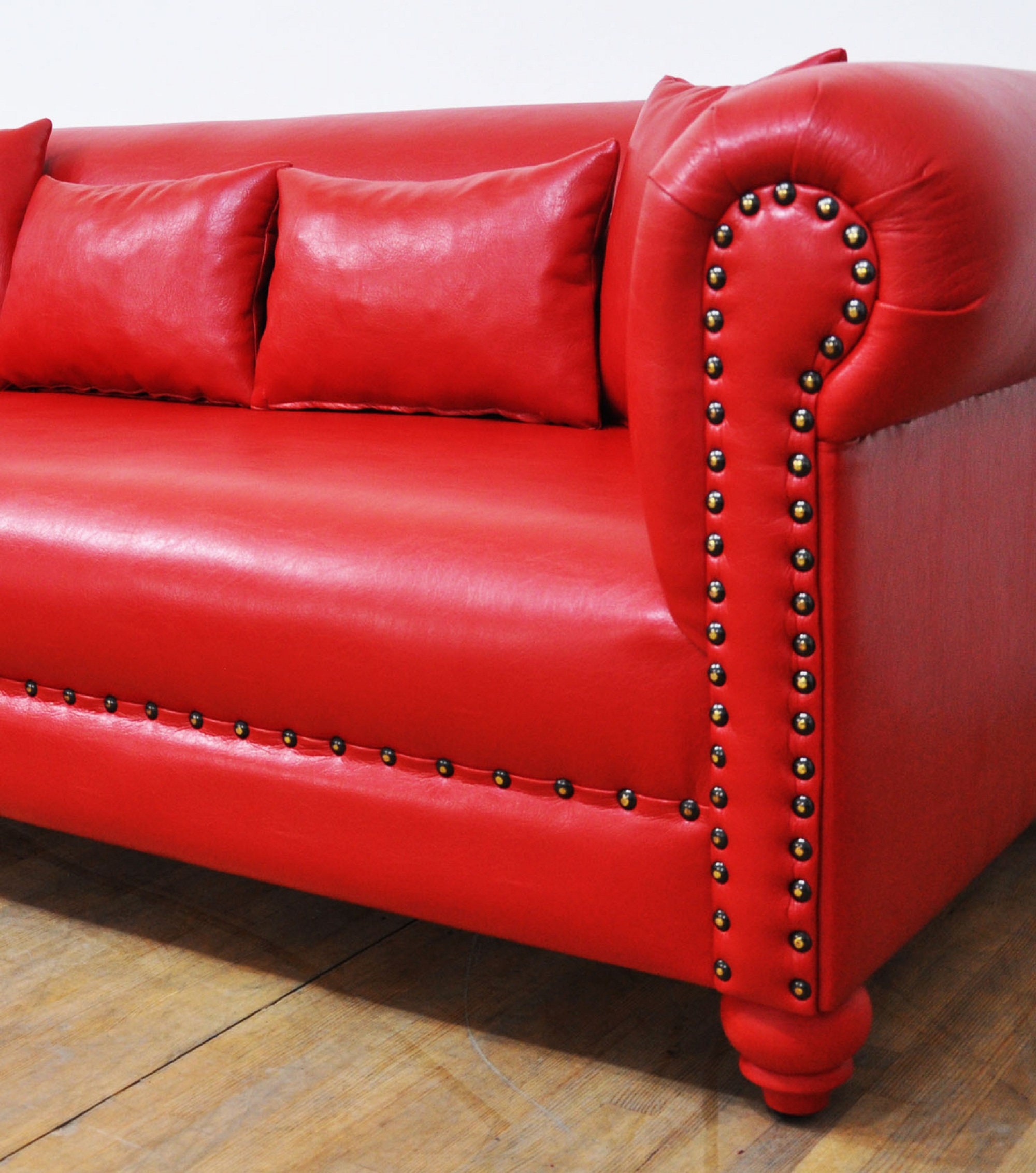 Red Leather Chester - Etsy