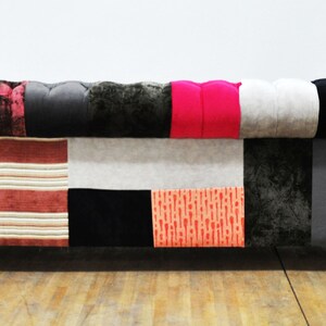 Chesterfield Patchwork Sofa - Grey Sky - Etsy