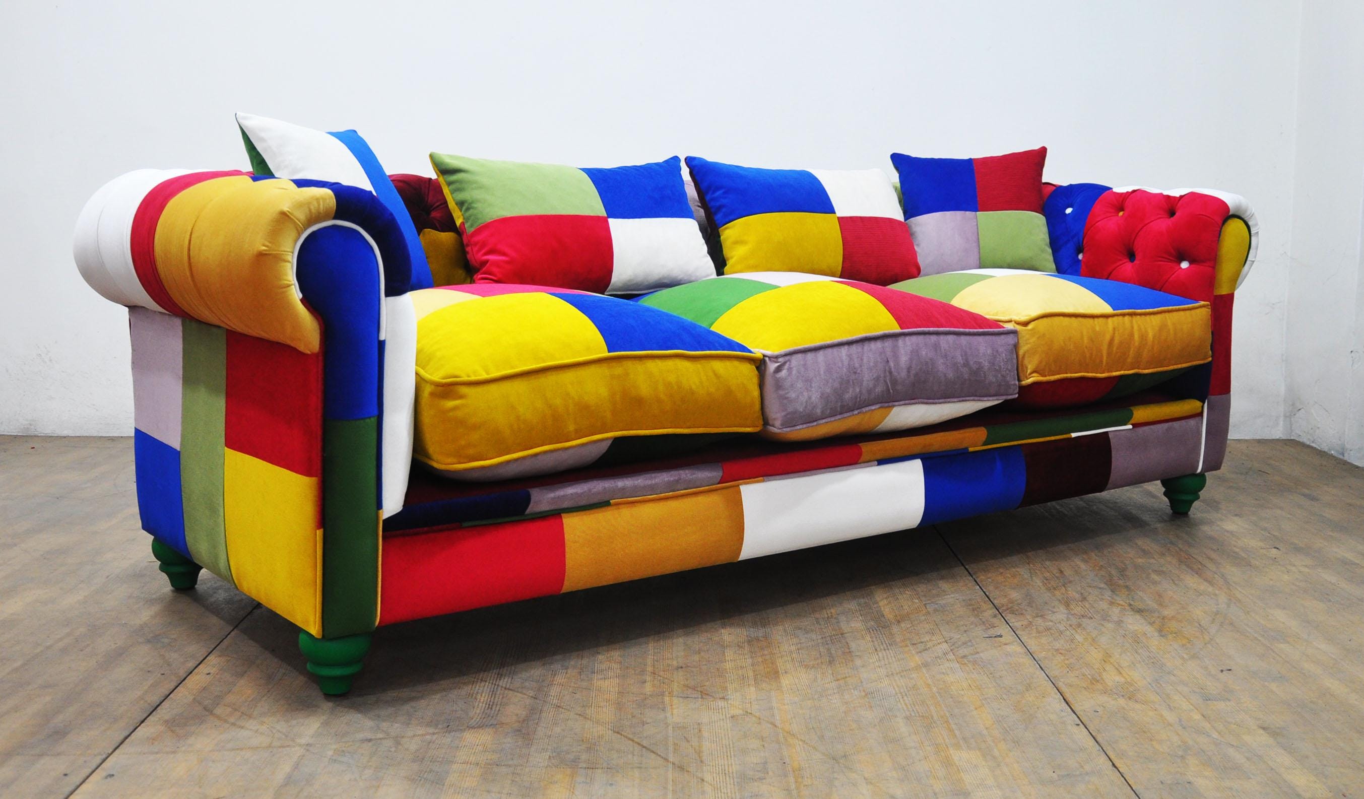 Chesterfield Patchwork Sofa - Mix Aroma II - Etsy