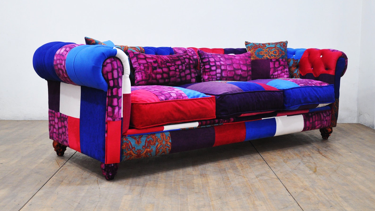 Chesterfield Patchwork Sofa Purple Jam - Etsy