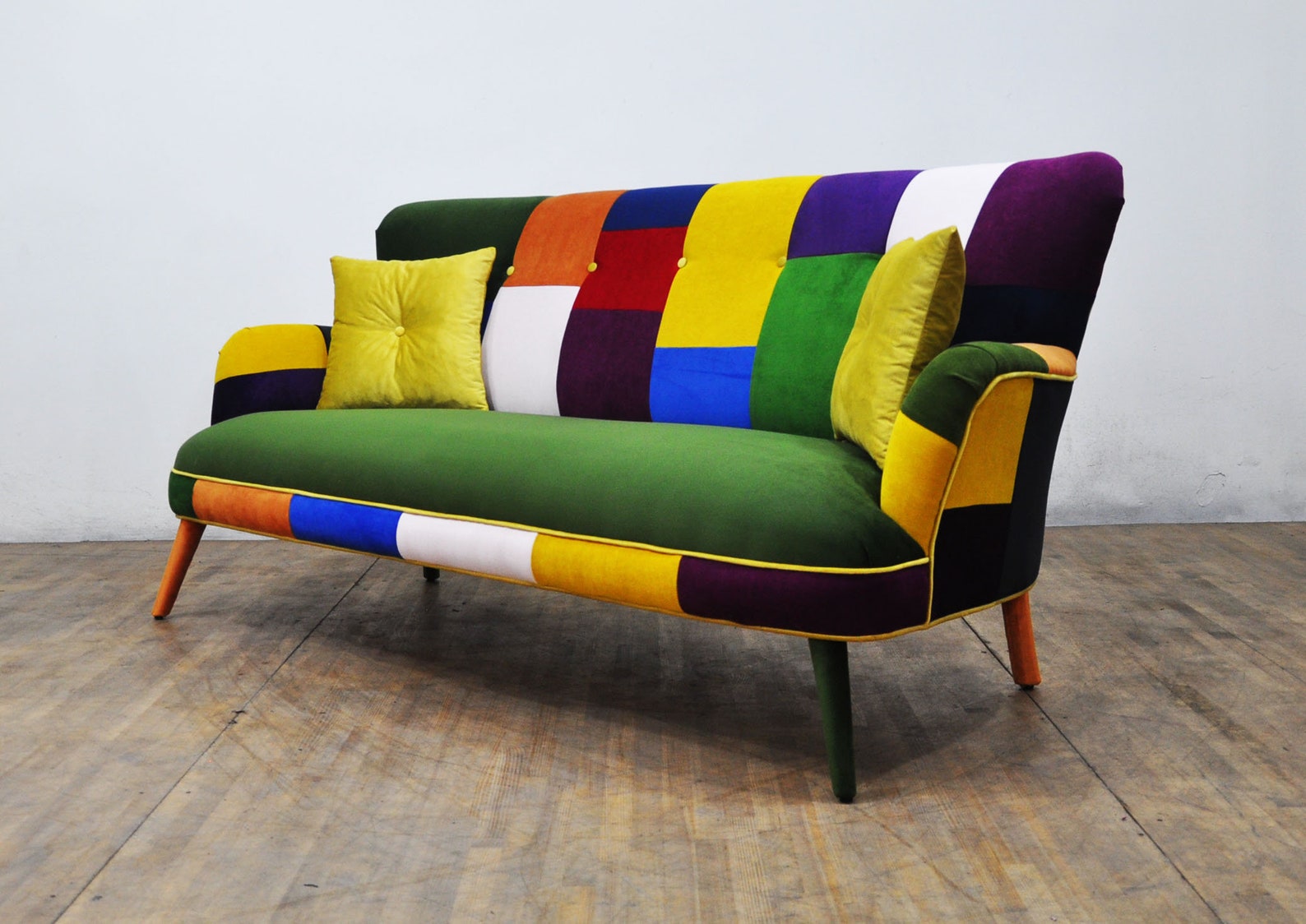 Patchwork 3-seater Sofa Green Valley - Etsy