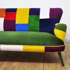 Patchwork 3-seater Sofa - Green Valley - Etsy