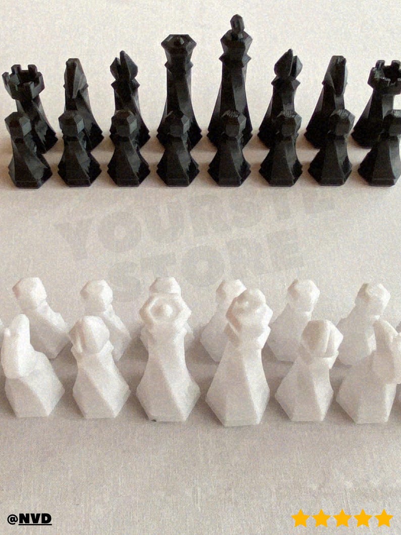 HEXAGONAL Chess Set, 3D Printing File, BOARD Game, Digital Model, Only ...