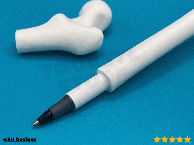 FEMUR Bone Pen 3D Model, THIGH Bone Pencil, Human Skeleton File 3D ...
