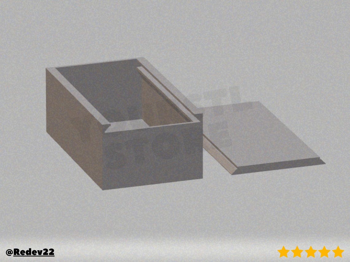 SLIDING LID Box, 3D Print, FILAMENT Storage Container - 3D Printing ...