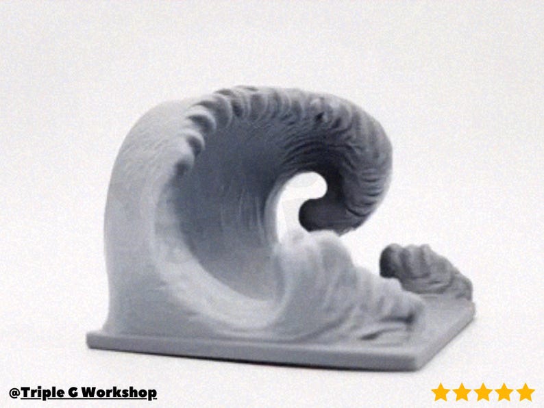Tidal Wave Miniature, Bambulab Print, Tidal Wave STL File, 3D Printing ...