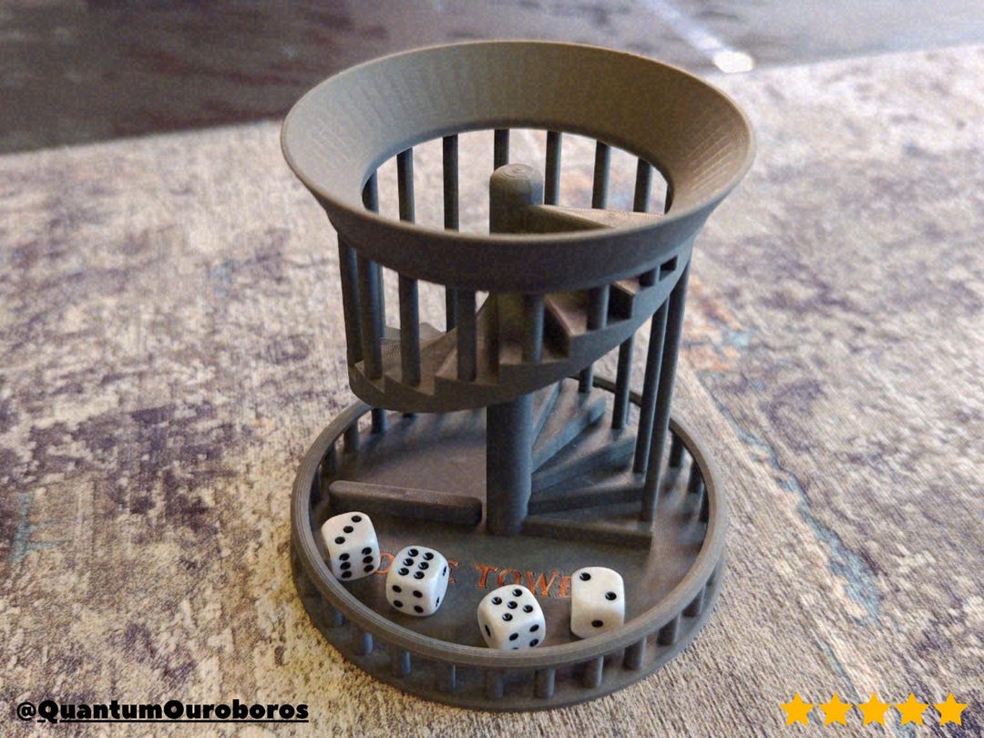 OPEN Dice Tower, FANTASY D&D Dice Roller, Open Dice Tower STL - 3D ...