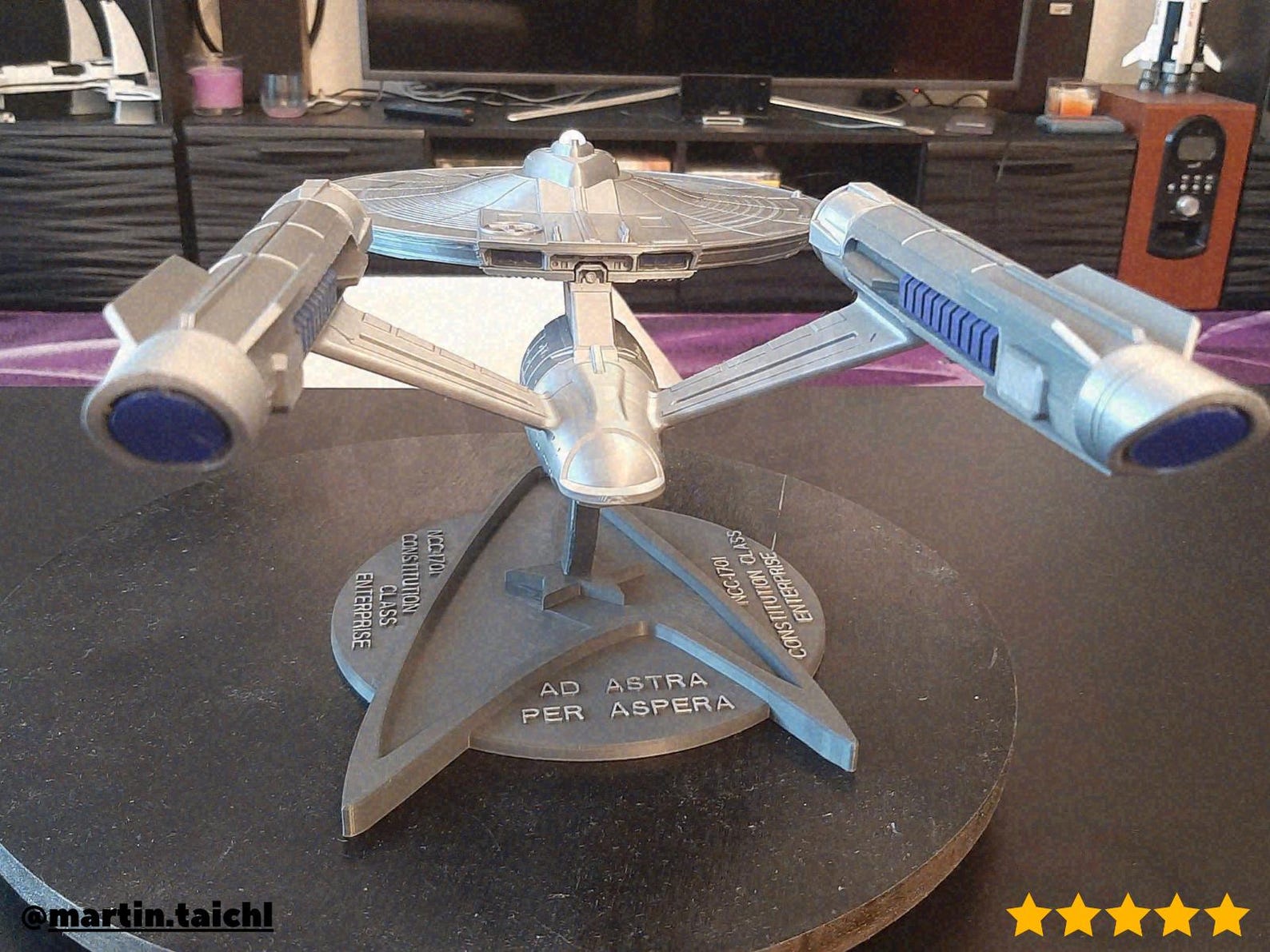 Star Trek Enterprise Constitution Class Model, Starship - 3D Printing ...