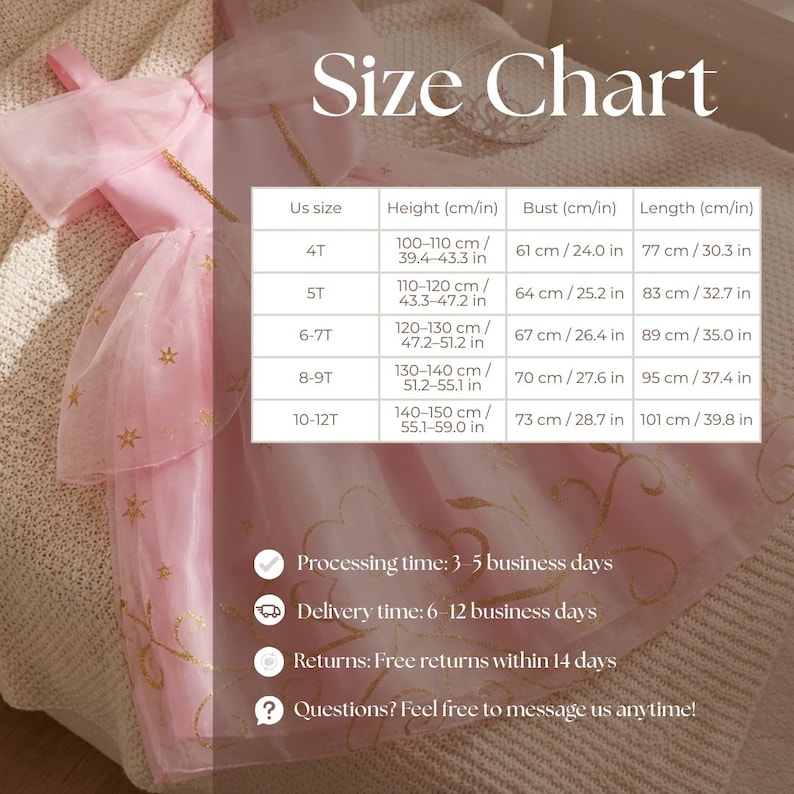 Sleeping Beauty Dress for Girls : Pink Princess Costume, Fairy Gown for ...
