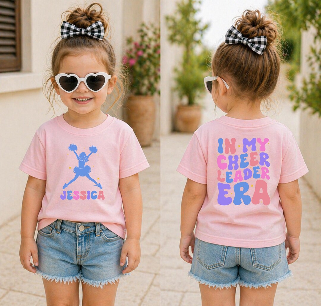 In My Cheerleader Era Shirt, Girls Cheer Shirt, Custom Cheer Leader ...