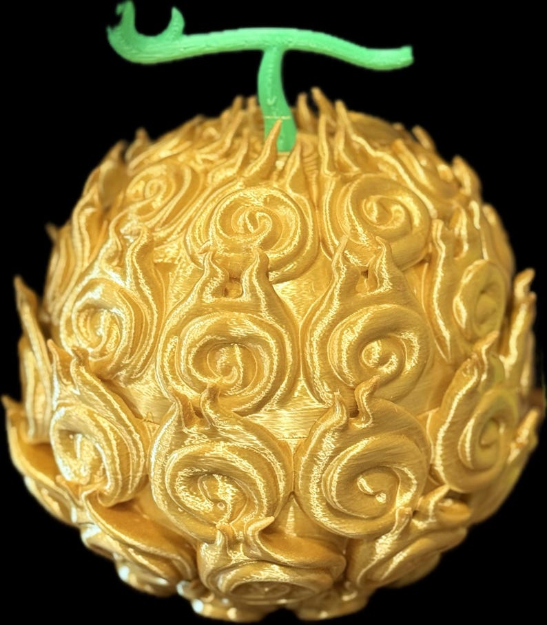 Handmade 3D Printed Mera Mera No Mi – Flame-flame Fruit, One Piece ...