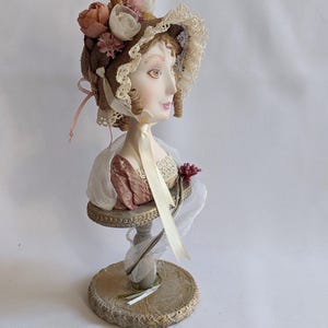 Artistic Doll Bust in the Empire Style. Sculpture OOAK. Unique Handwork ...