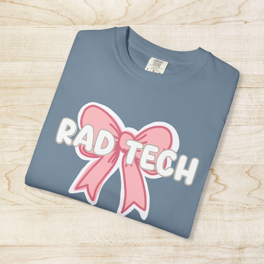 Pink Bow Rad Tech Shirt- Multiple Colors - Comfort Colors - Etsy