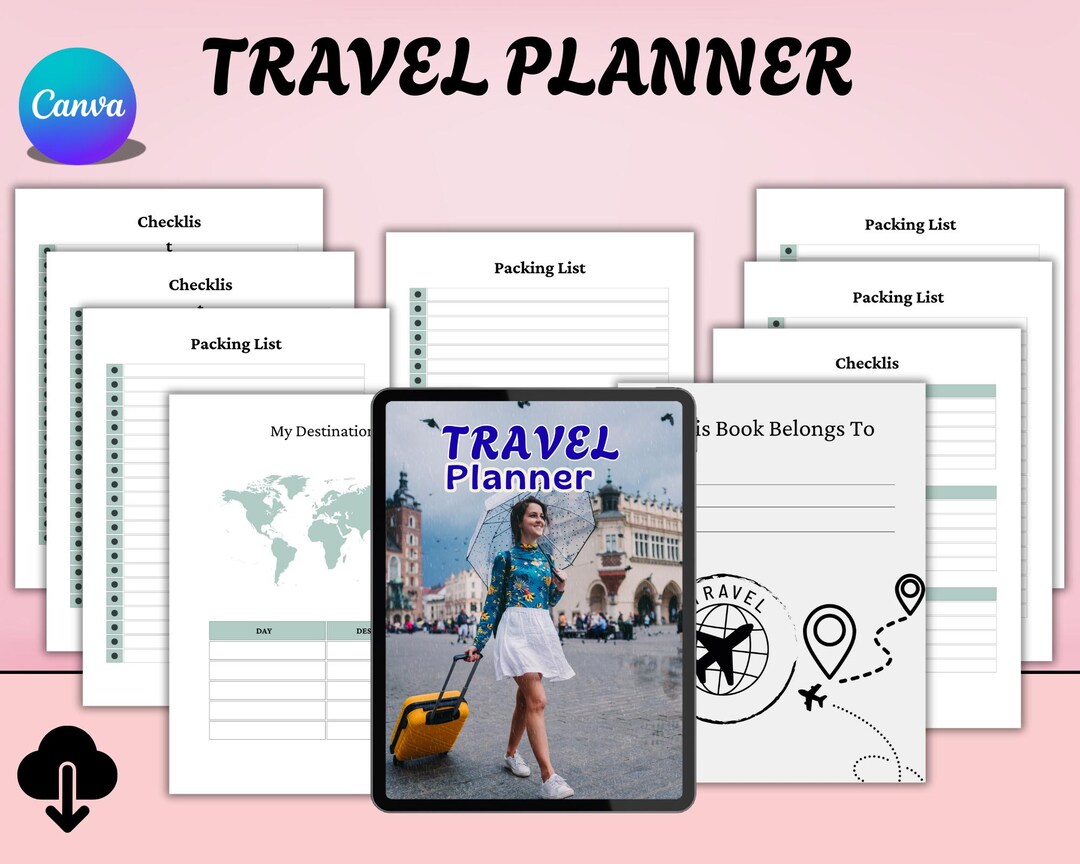 Printable Travel Planner , Trip Organizer , Vacation & Itinerary ...