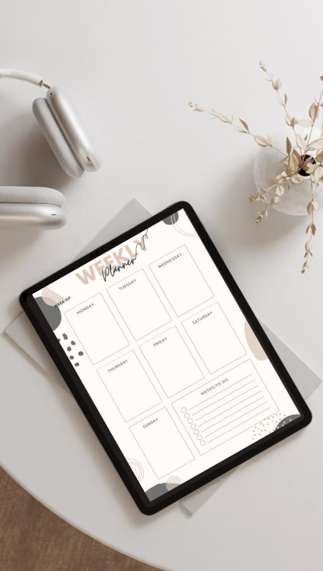 Weekly Planner Printable | Minimalist To-do List PDF | Productivity ...