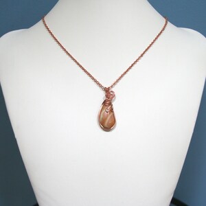 Hickoryite Banded Rhyolite Gemstone Cabochon Pendant Necklace Copper ...