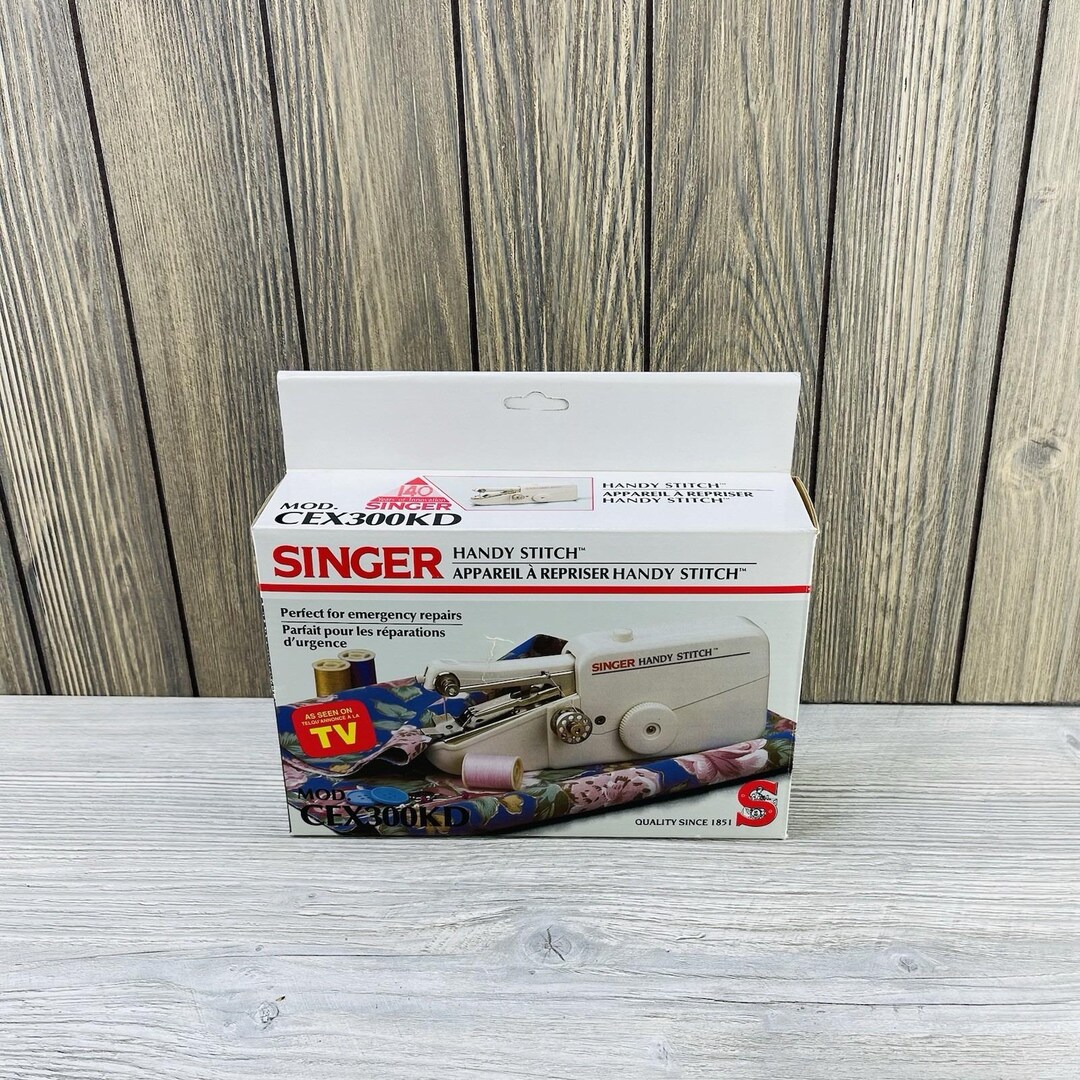 Singer Mini Mender Vintage Travel Portable Sewing Machine Handy Stitch ...
