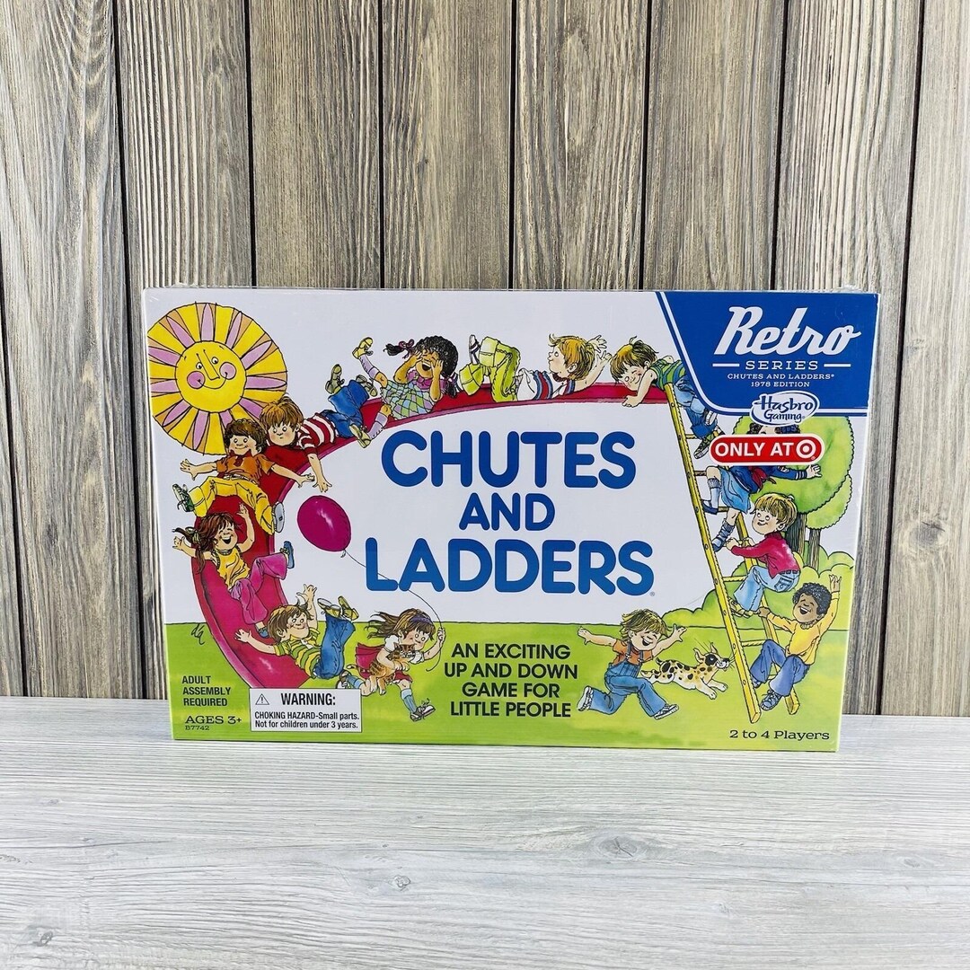 Chutes and Ladders Board Game: Retro Series 1978 Edition Hasbro Gaming ...