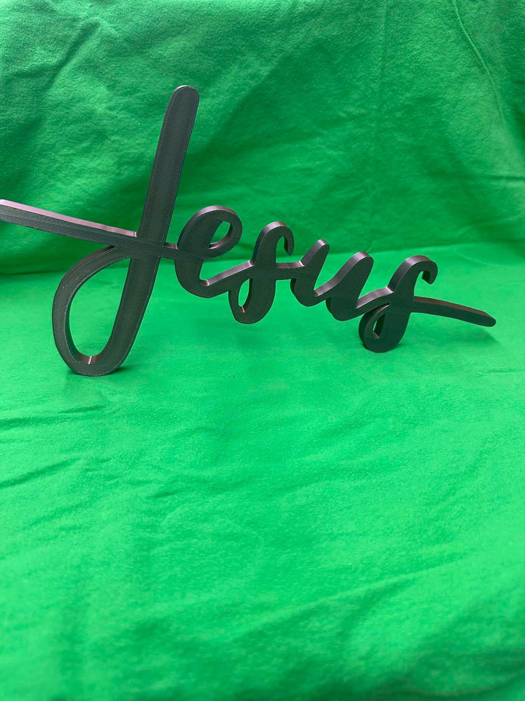 Cursive Jesus Cross - Etsy