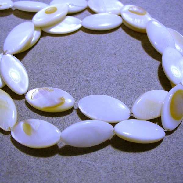 Oval Pearl Beads Etsy