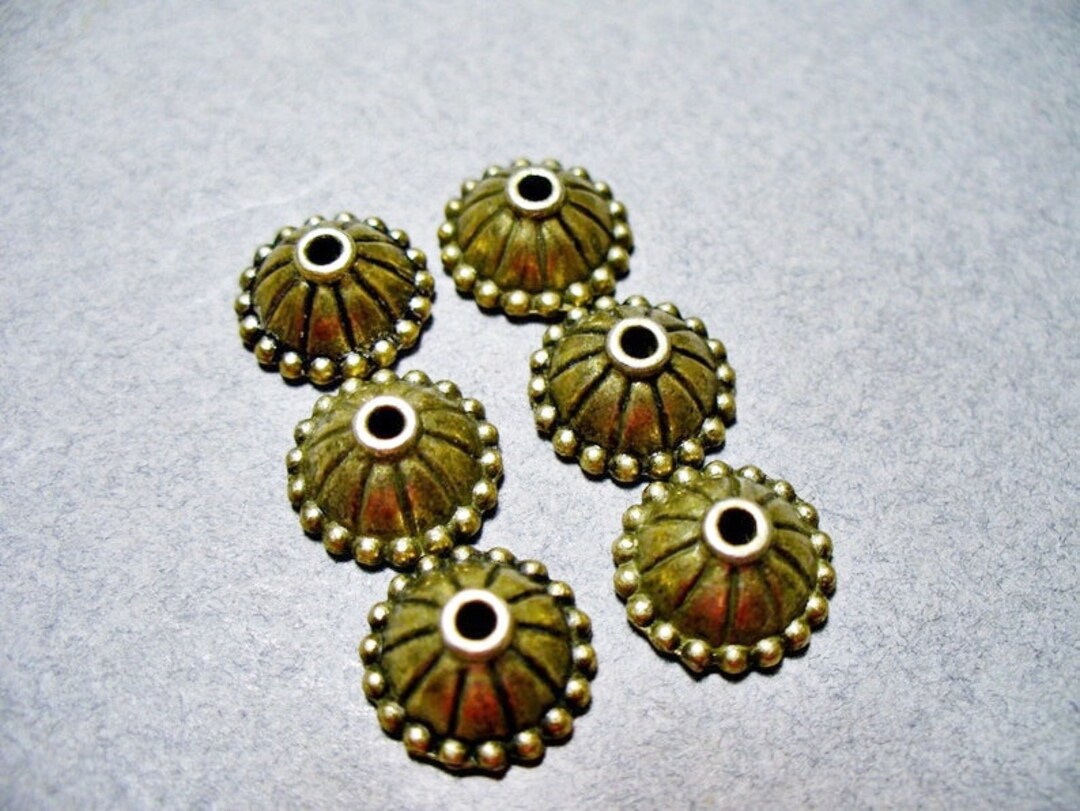 Bead Caps Brass Pewter Alloy Lead Free 10mm - Etsy
