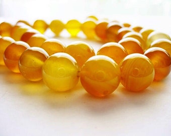 Round Agate Beads | Etsy