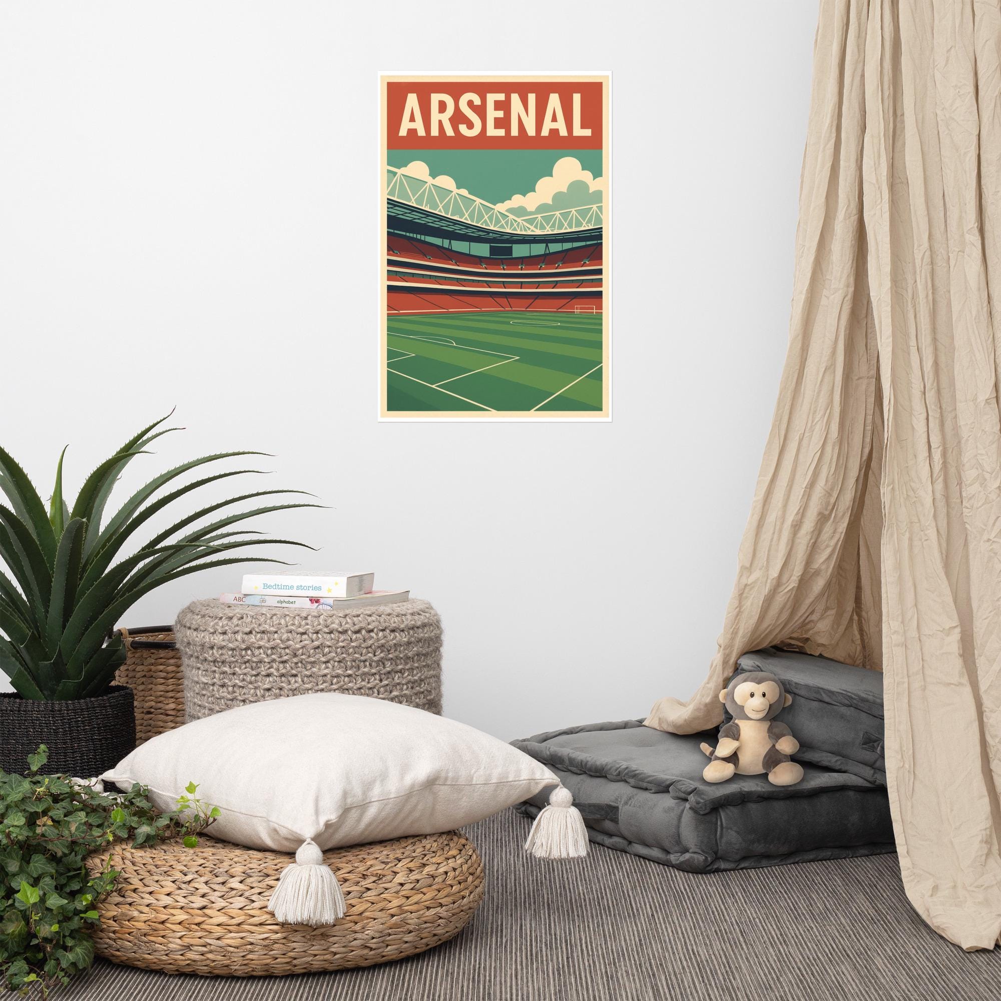 Arsenal FC - Emirates Stadium Poster & Framed Options - Etsy