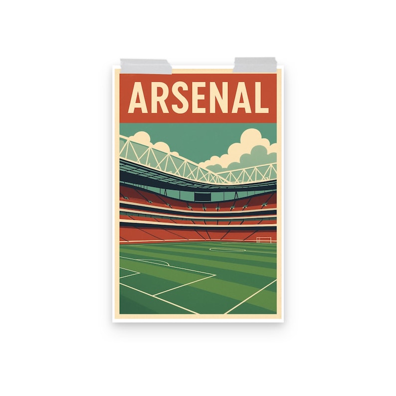 Arsenal FC - Emirates Stadium Poster & Framed Options - Etsy