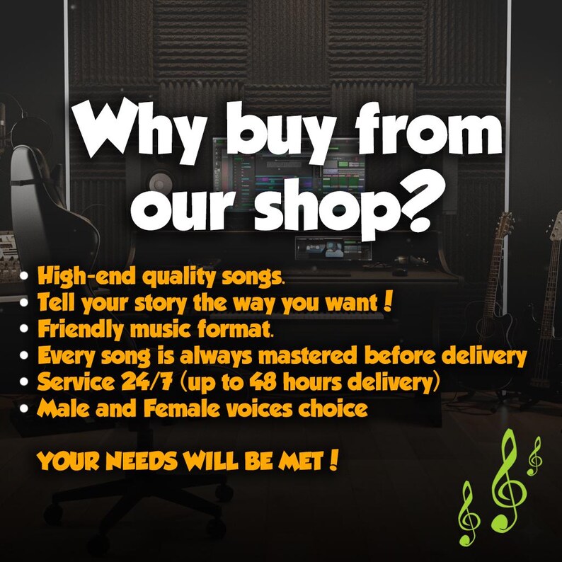 Custom Song With Personalized Lyrics (download MP3) - Etsy