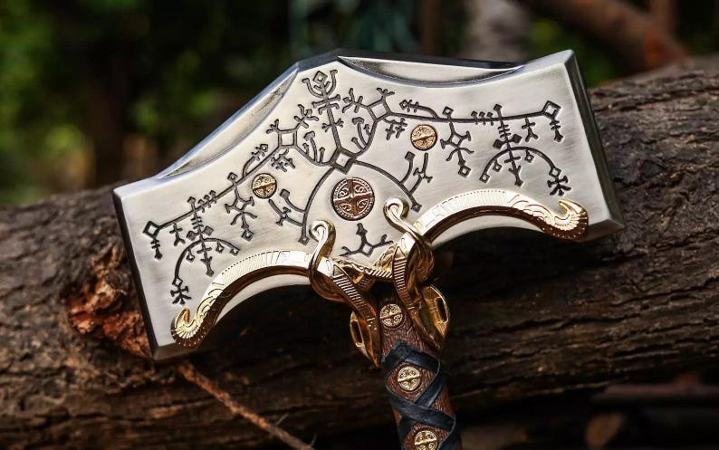 Vikings Hammer, God of War Thor Hammer, God of War Ragnarok, God of War ...