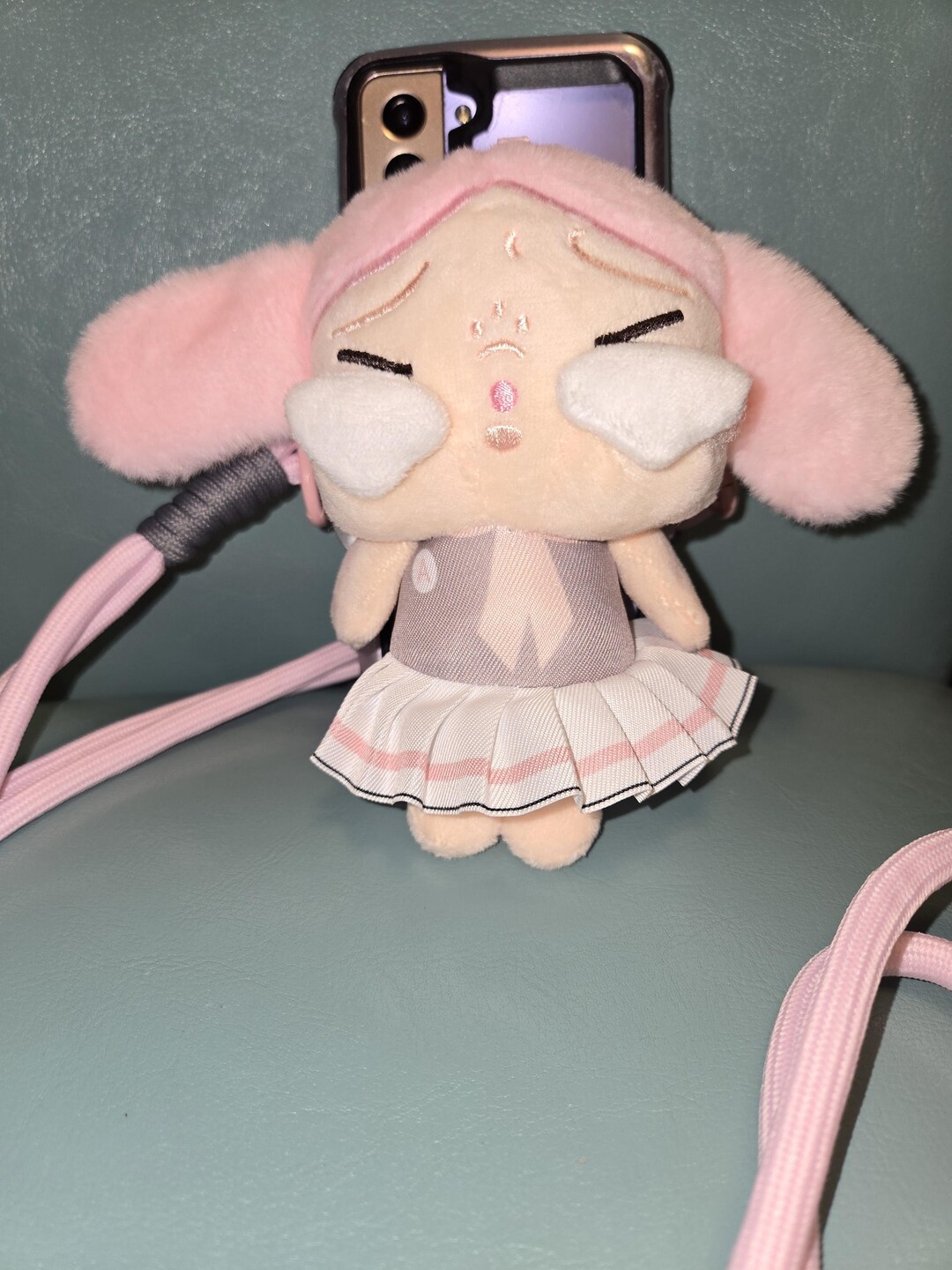 Crybaby X Melo Plushie Phone Clip With Pink Lanyard - Etsy