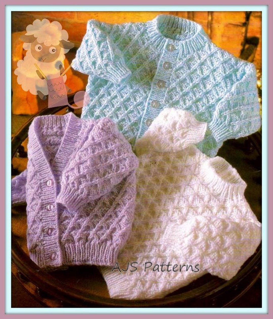 PDF Knitting Pattern Cardigan & Sweater Chest Sizes 16 to - Etsy