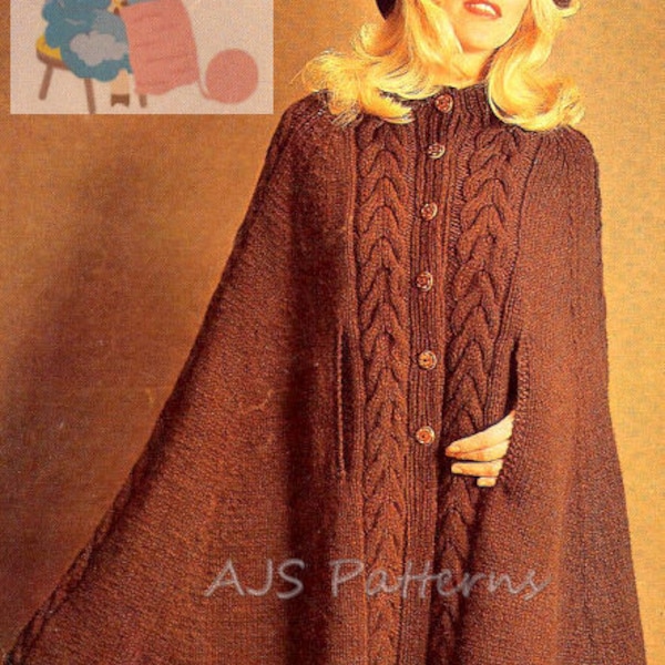 Knit Cape Pattern - Etsy