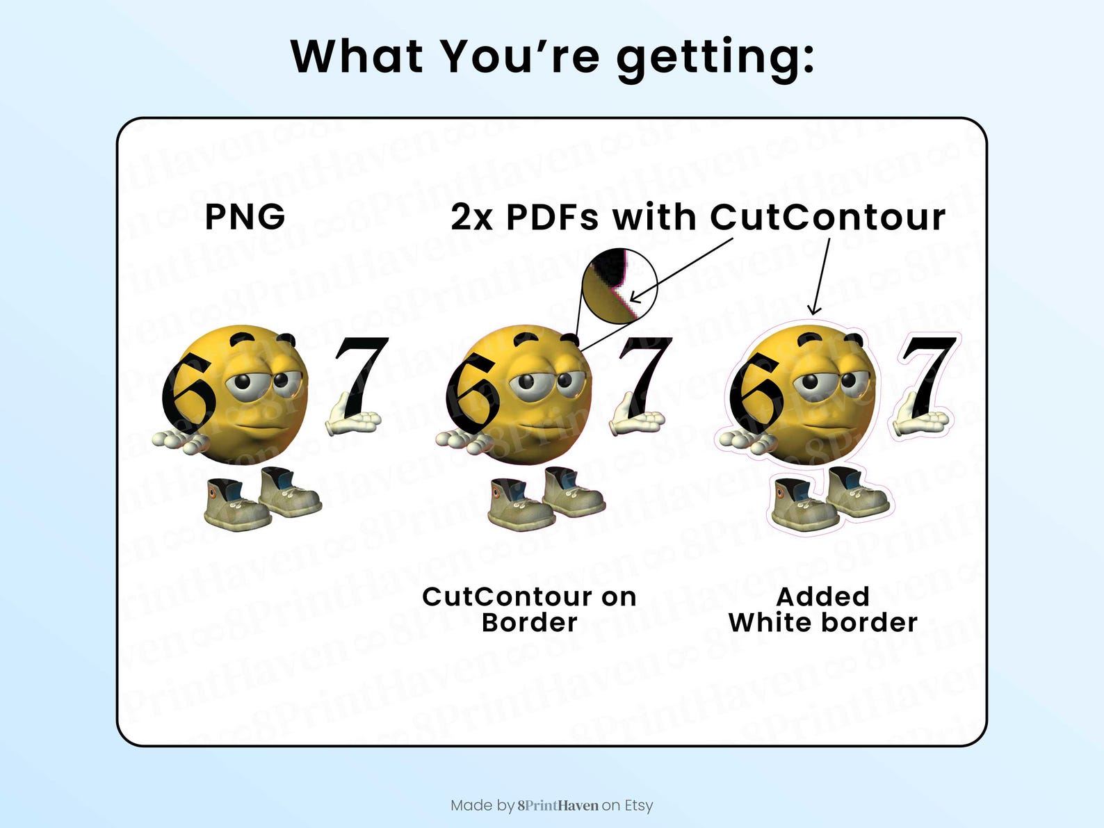 Six Seven Meme PDF PNG: Funny Emoji Hand Clipart (digital Download) - Etsy