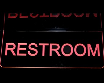 Ceiling Restroom Sign - Etsy