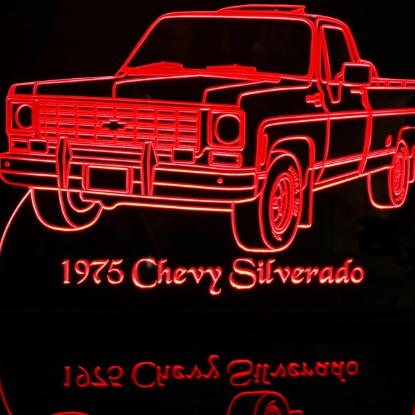 Led Lighted Chevy Silverado - Etsy