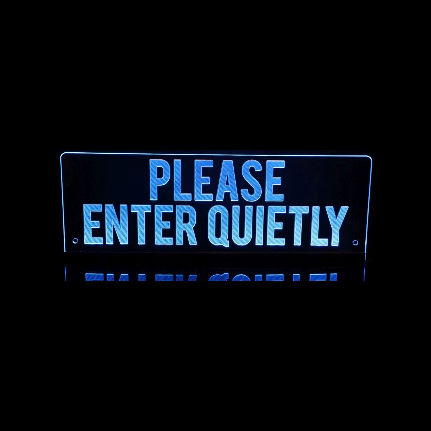 Please Enter Quietly Ceiling desk or Flat to the Wall Mount | Etsy