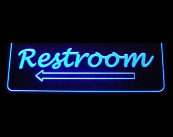 Ceiling Restroom Sign - Etsy