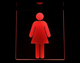Ceiling Restroom Sign - Etsy