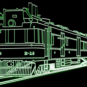 Train Locomotive Engine Acrylic Lighted Edge Lit LED Sign - Etsy