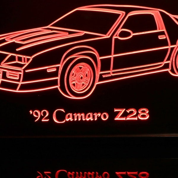Lighted Camaro Signs - Etsy