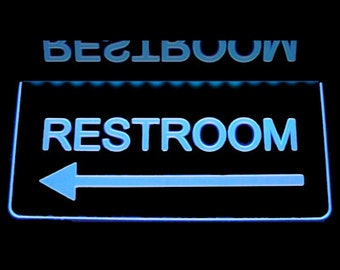 Ceiling Restroom Sign - Etsy