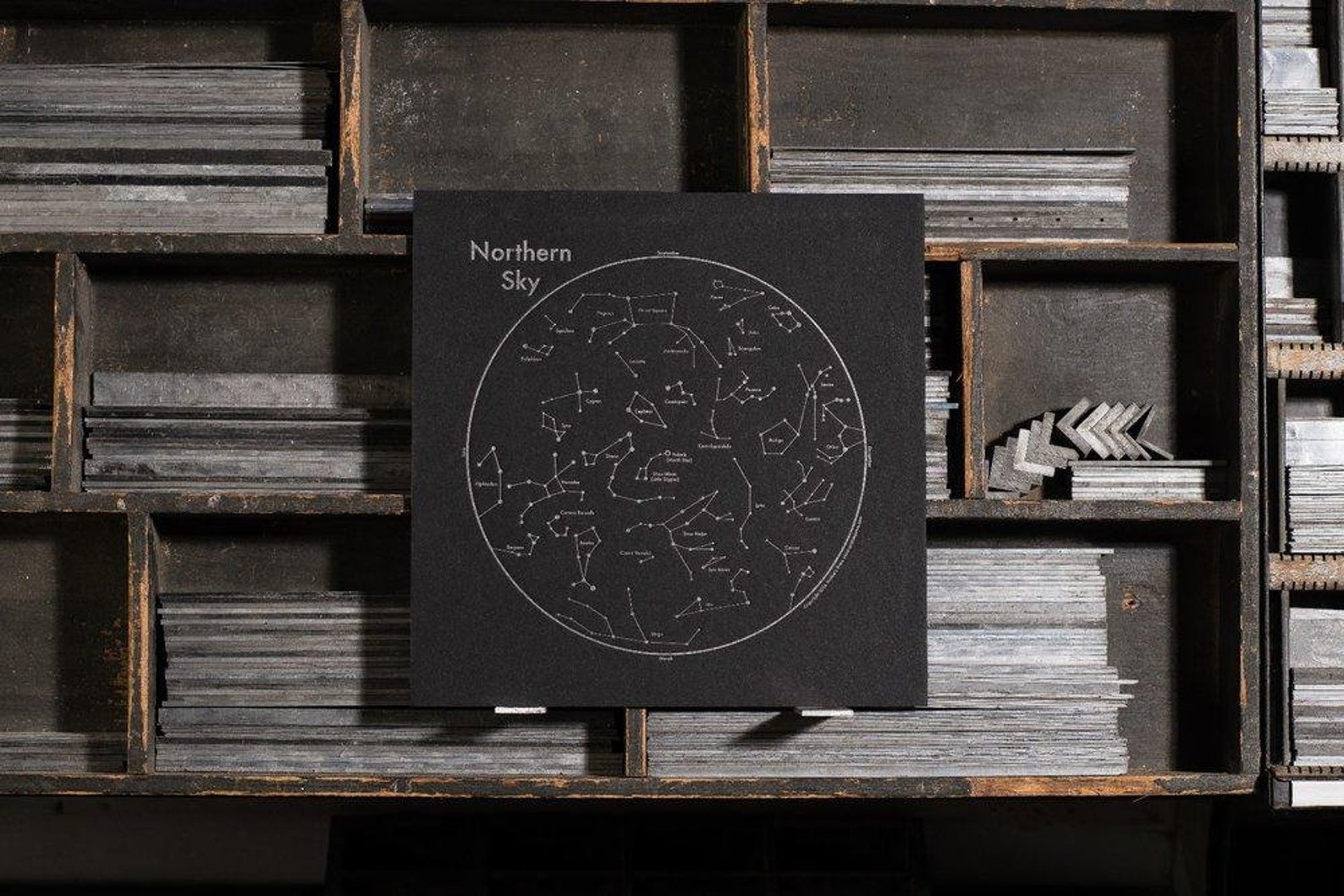 Star Map Screenprint 17.5x17.5 Constellations - Etsy