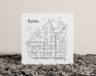 Vancouver Modern Map Screenprint 17.5x17.5 | Etsy